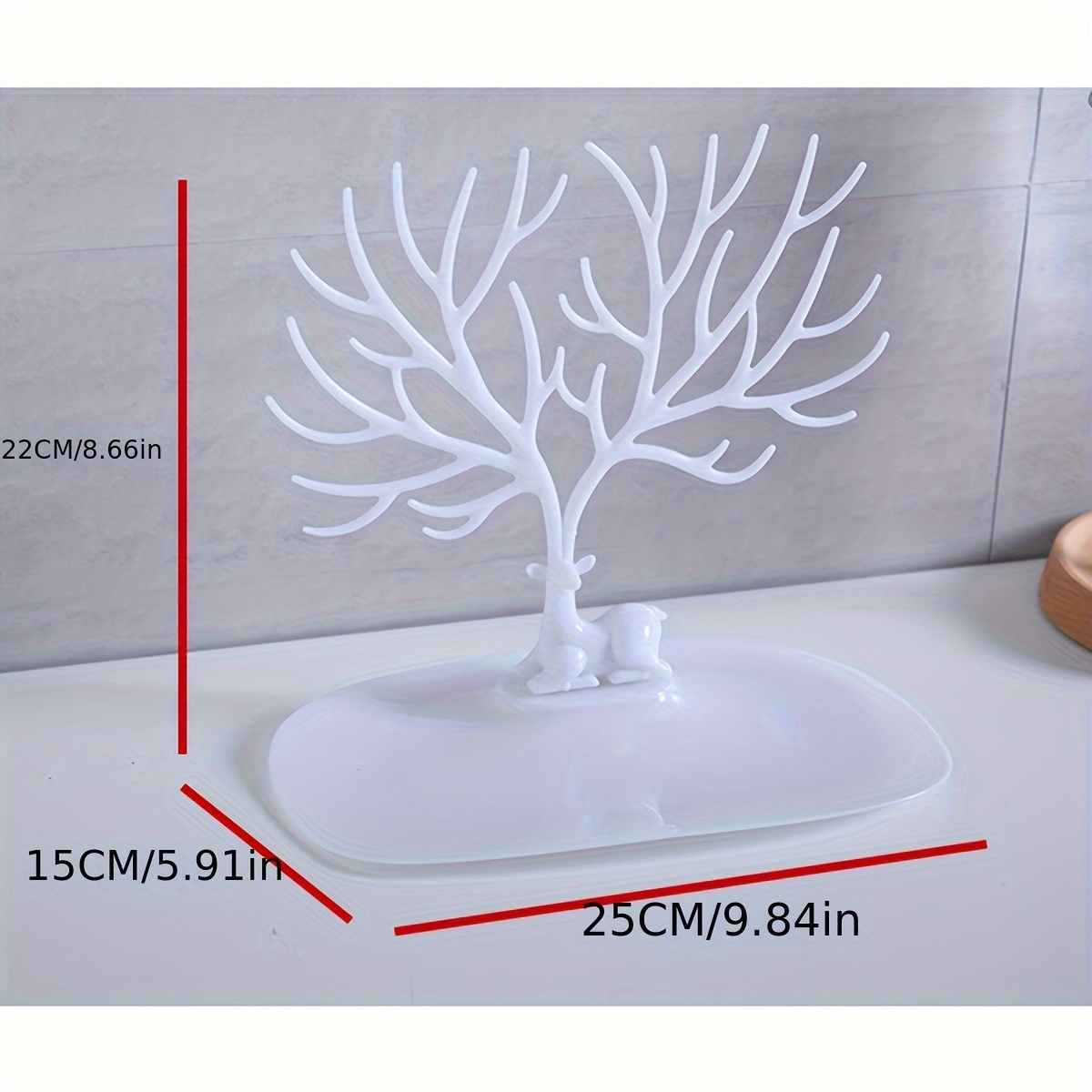 Little Deer Jewelry Holder Tree Shape Rings Display Stand - Temu Australia