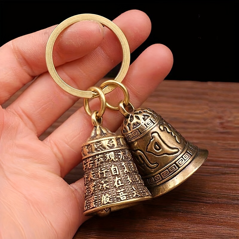 Vintage Premium Exquisite Carved Bells Keychain Bags Car - Temu Australia