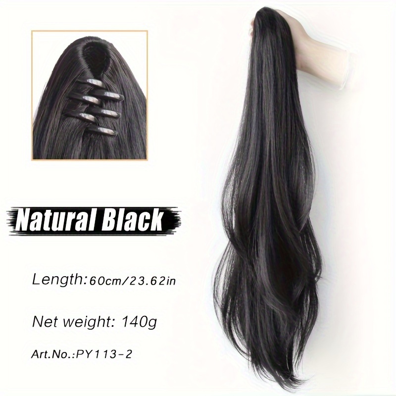 Long Ponytail Extensions Claw Clip Micro Female - Temu United Kingdom