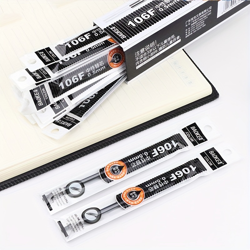 0 5mm Gel Pen Refill Business Office Signature Pen Universal Refill ...