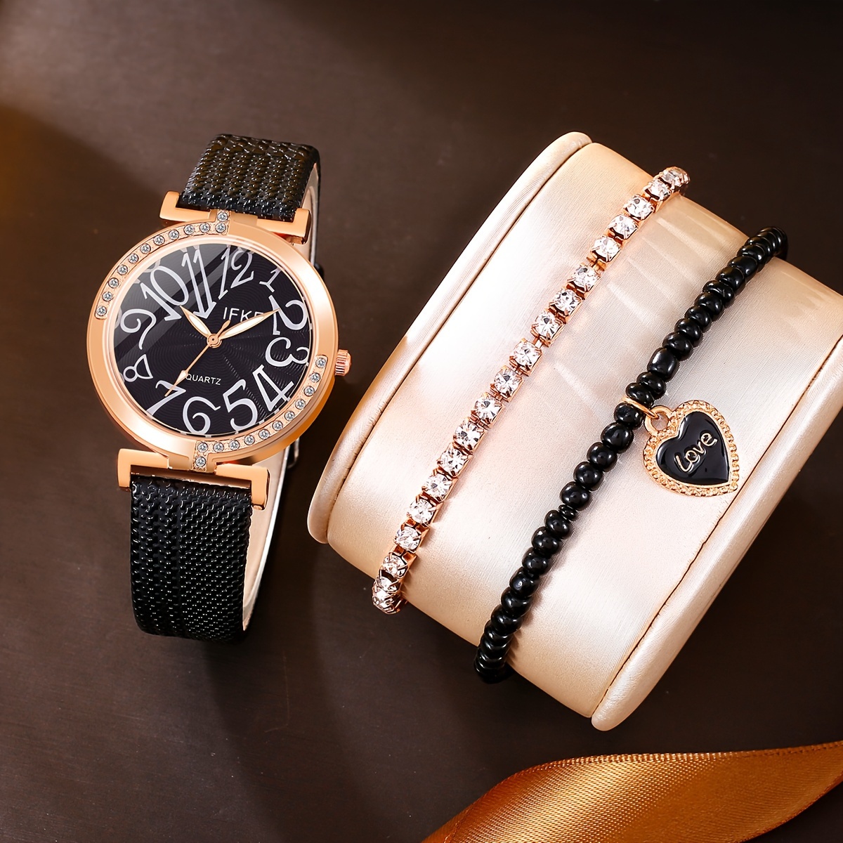 Women's Watch Luxury Rhinestone Quartz Watch Analog Pu - Temu United ...