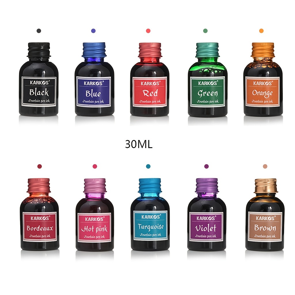 1 Bottle Pure Colorful Fountain Pen Ink Refilling Inks - Temu