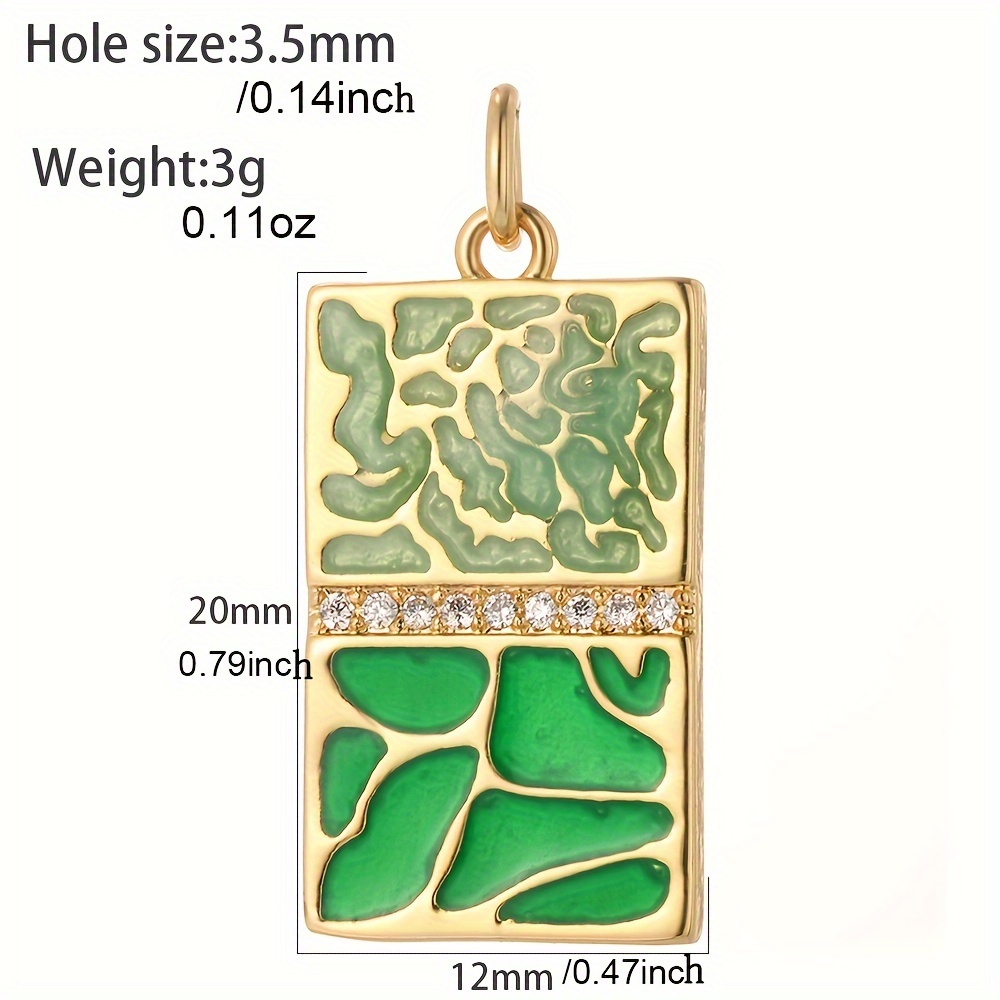 Colorful Enamel Geometric Charms Boho Pendant For Diy - Temu Ireland