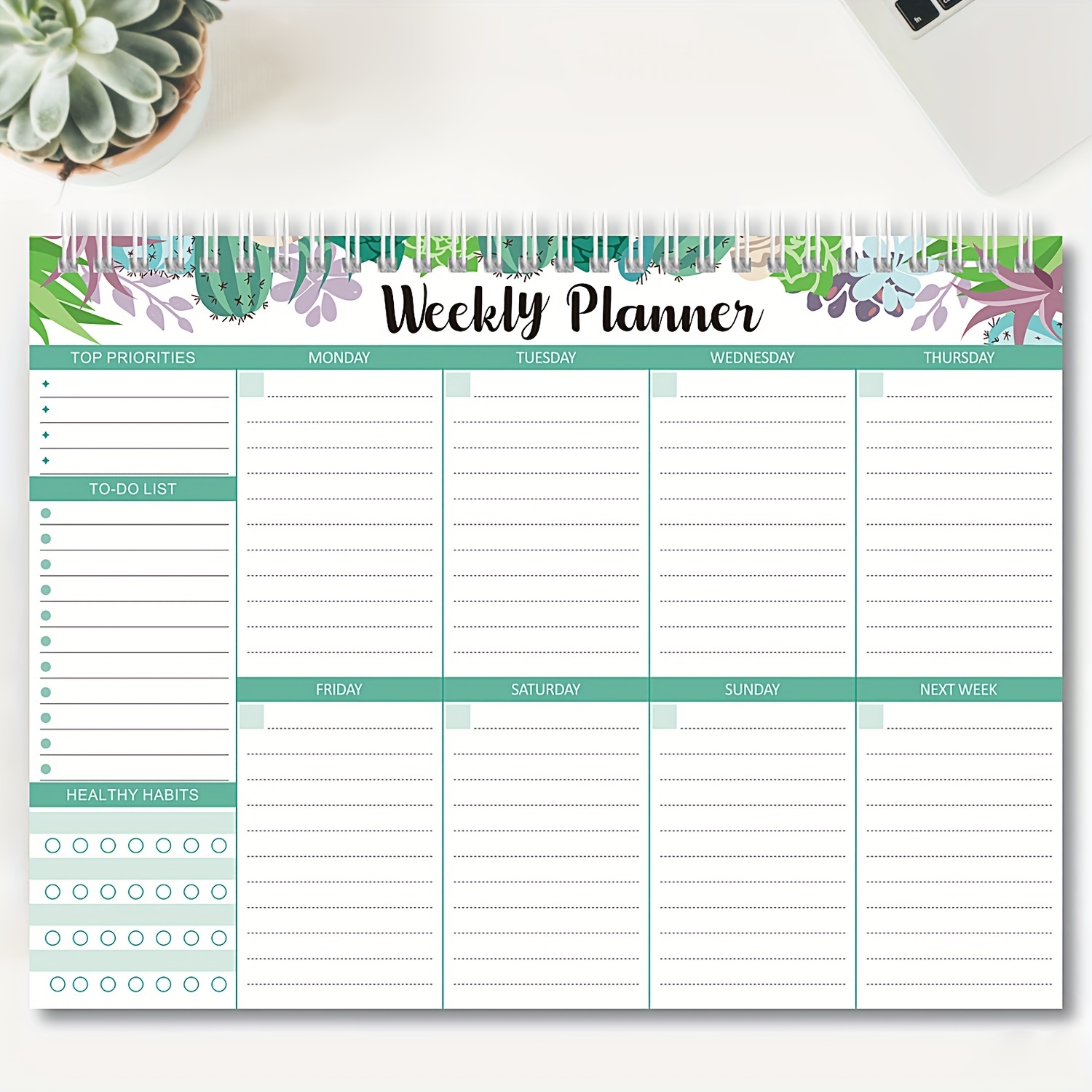 52 Weeks Goal setting Healthy Habits: B5 Weekly Planner - Temu Austria