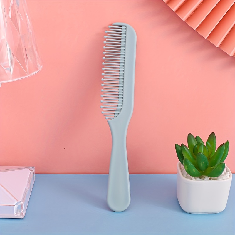 Hairdressing Comb Plastic Round Tooth Hair Comb Detangling - Temu Canada
