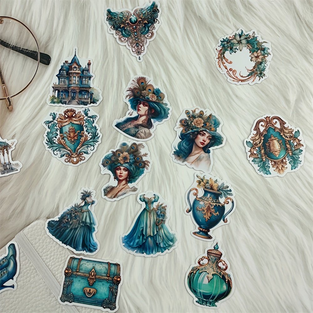 Vintage Hand Account Stickers Decoration Vintage Sticker - Temu