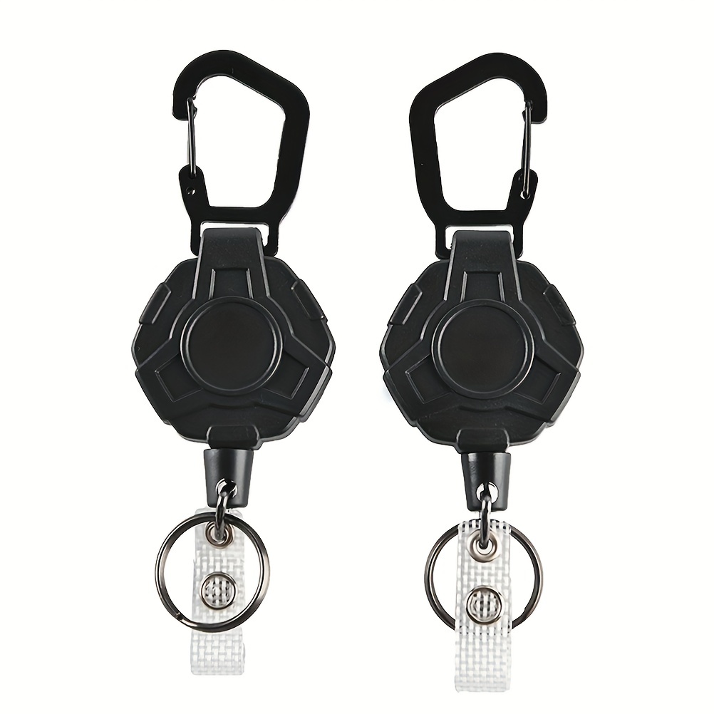 anti theft telescopic key chain with high steel wire rope and le ...