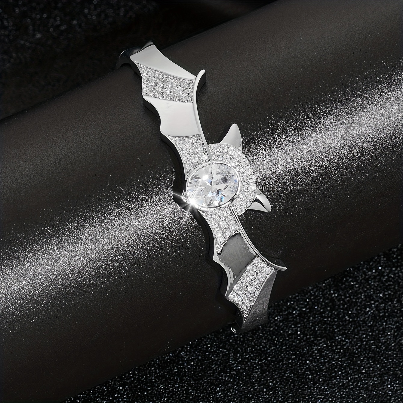 Women's Gothic Bat Zircon Cuff Bracelet Halloween Party Favors Jewelry ...