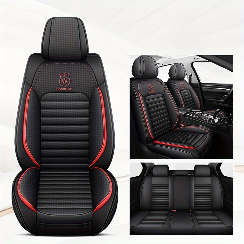 Car Universal Seat Cover 5 Seats Full Covered Pu Leather - Temu United ...