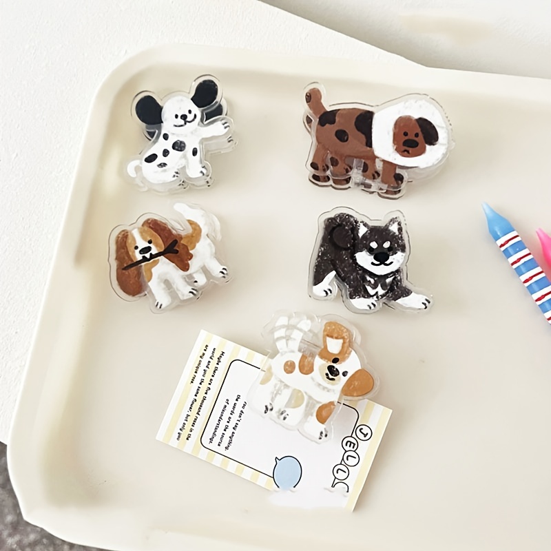 Transparent Acrylic Clips Cute Bear Panda Cat Stationery - Temu Australia