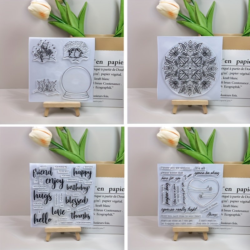 Christmas Clear Silicone Stamps Transparent Rubber Seal - Temu Australia