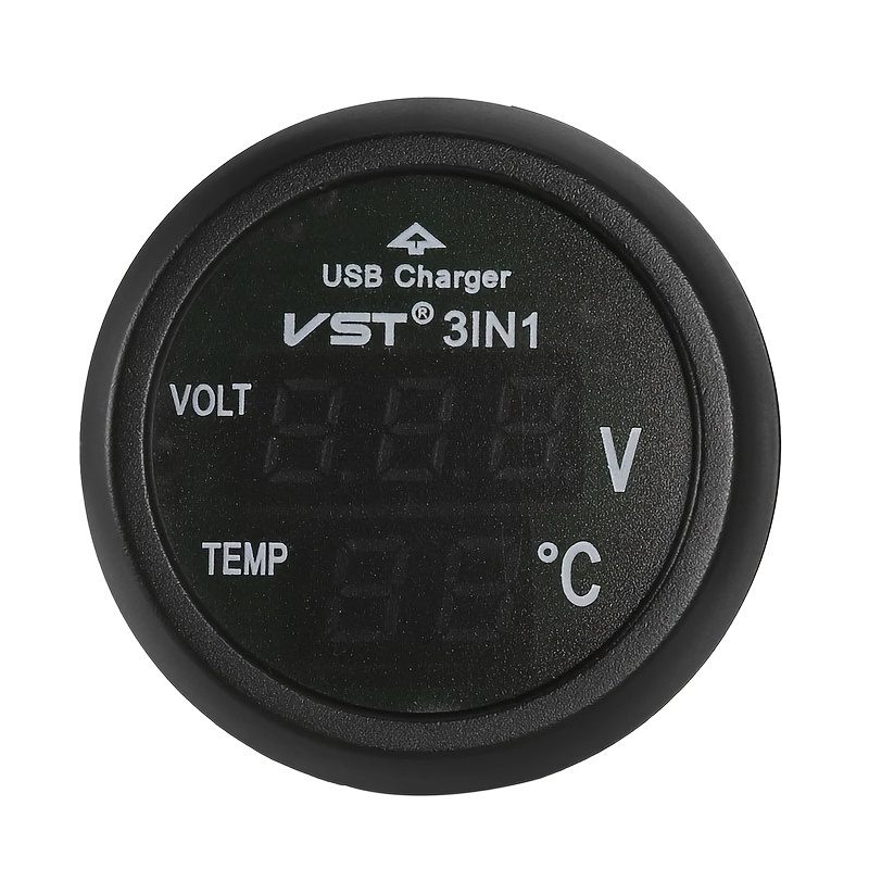 1 12v/24v Led Digital Meter Display Usb - Temu Canada