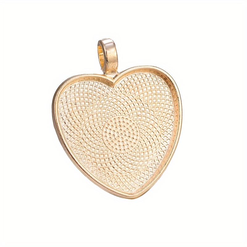 Alloy Jewelry Retro Pendant Accessory Diy Peach Heart Time - Temu ...