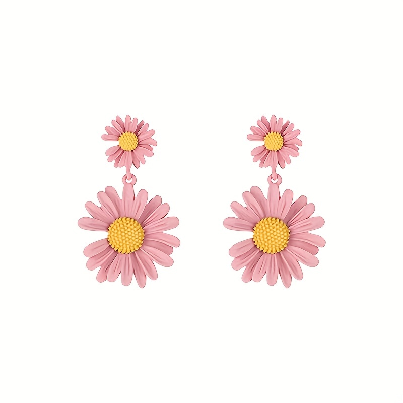 Small Daisy Earrings Fashion Simple Joker Flower Earrings - Temu Ireland