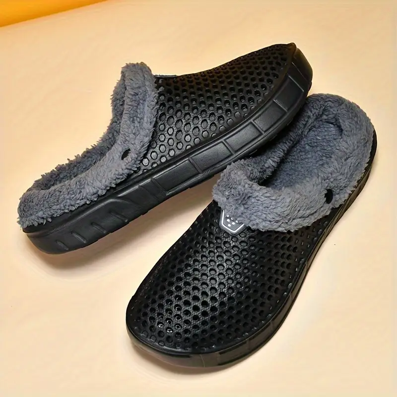 Solid Color Home Warm Slippers Slip Soft Sole Platform Plush Temu