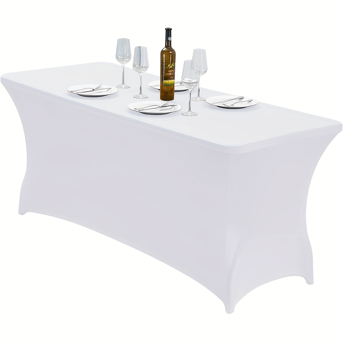 1pc, Spandex Table Cover, Fitted Stretchable, Wrinkle-resistant ...