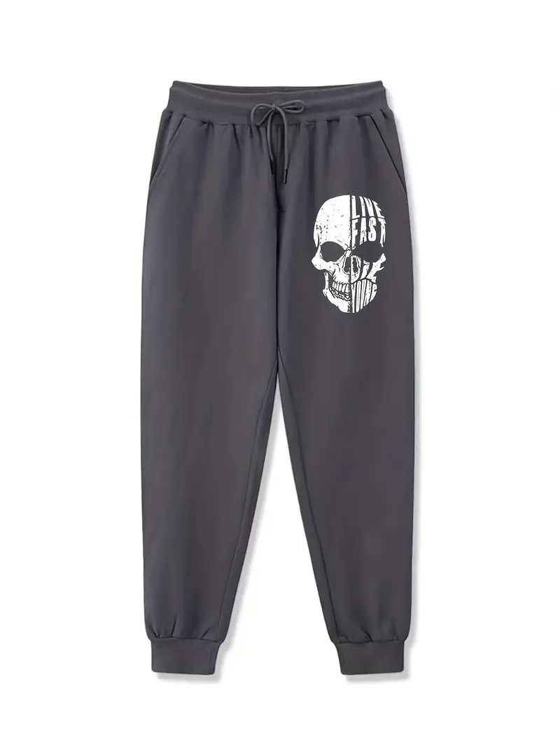 Skull Drawstring Sweatpants Temu
