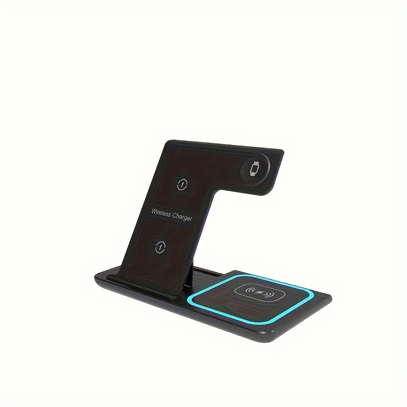 1 Fast Charging Station Folding Wireless Charger Stand - Temu Canada