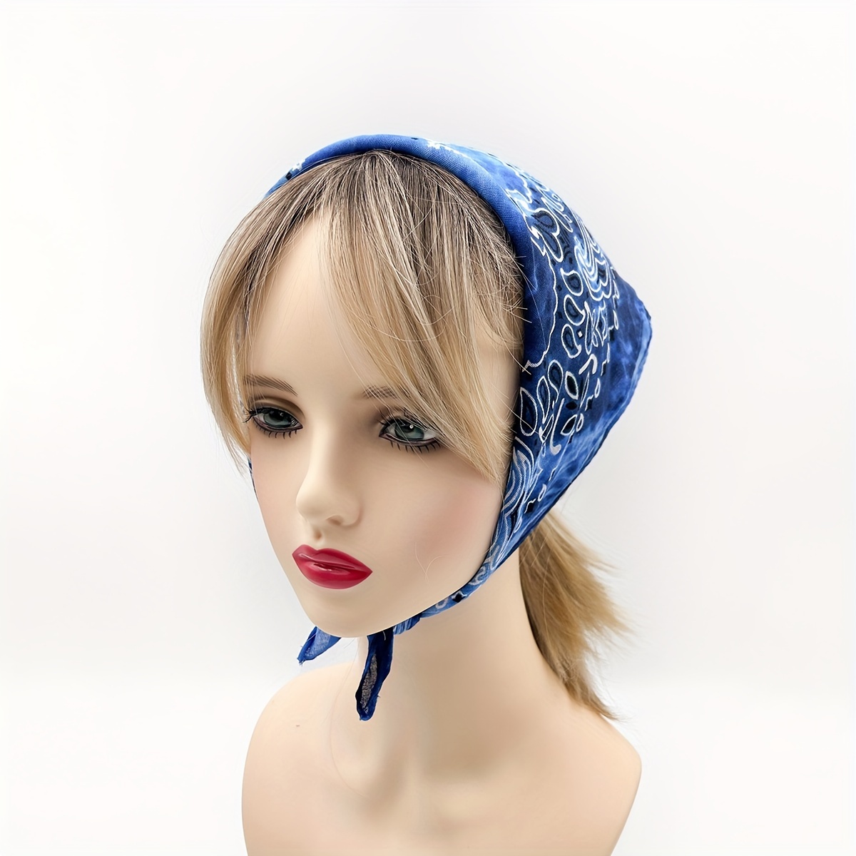 Paisley Print Tie Dye Bandana Candy Color Turban - Temu