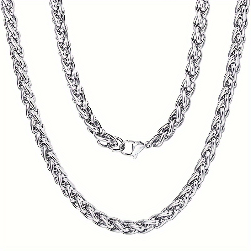 Stainless Steel Men's Dragon Bone Chain Necklace Hip Hop - Temu United ...