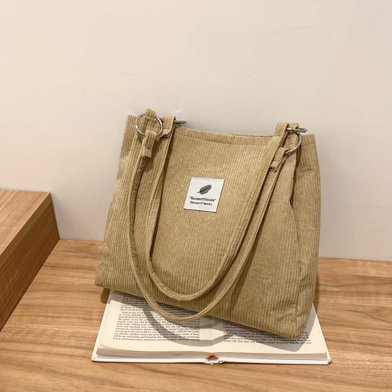 Solid Color Large Capacity Bag Casual Shoulder Simple - Temu Australia