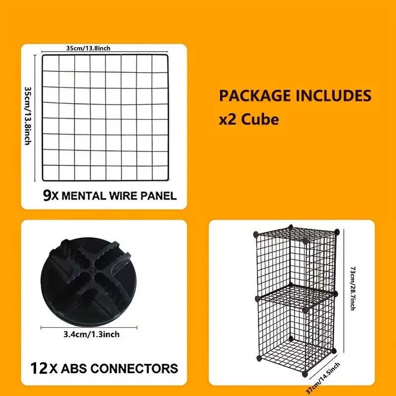 1pc 금속 보관 선반 옷장 정리함 및 보관 선반 Diy 보관 큐브 선반 미적 방 장식 가정 장식 주방 액세 Temu