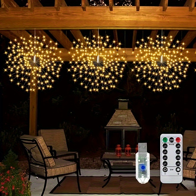 Usb Hanging Smoke Lights 8 Mode Dimmable Remote Control - Temu New Zealand