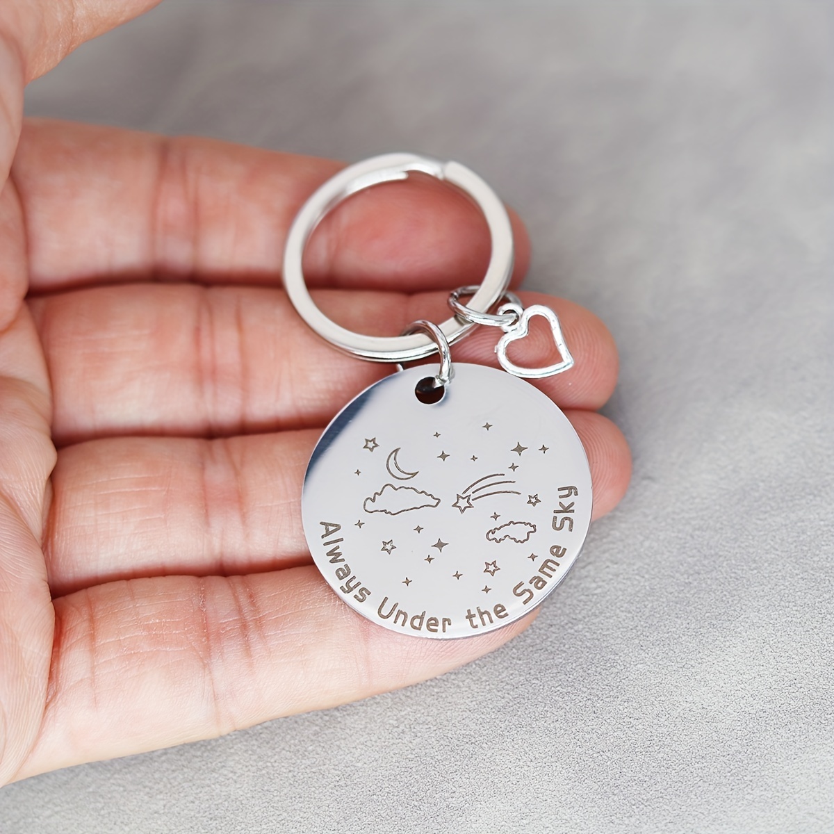 under sky keychain for men long distance relationship friendship ...