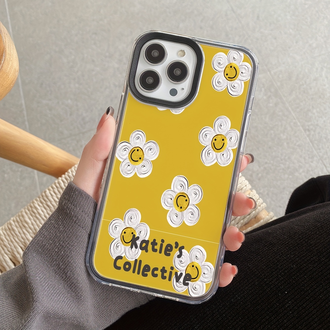 Iphone Colorful Sun Cream Flower Drop Protection Case Mobile - Temu ...