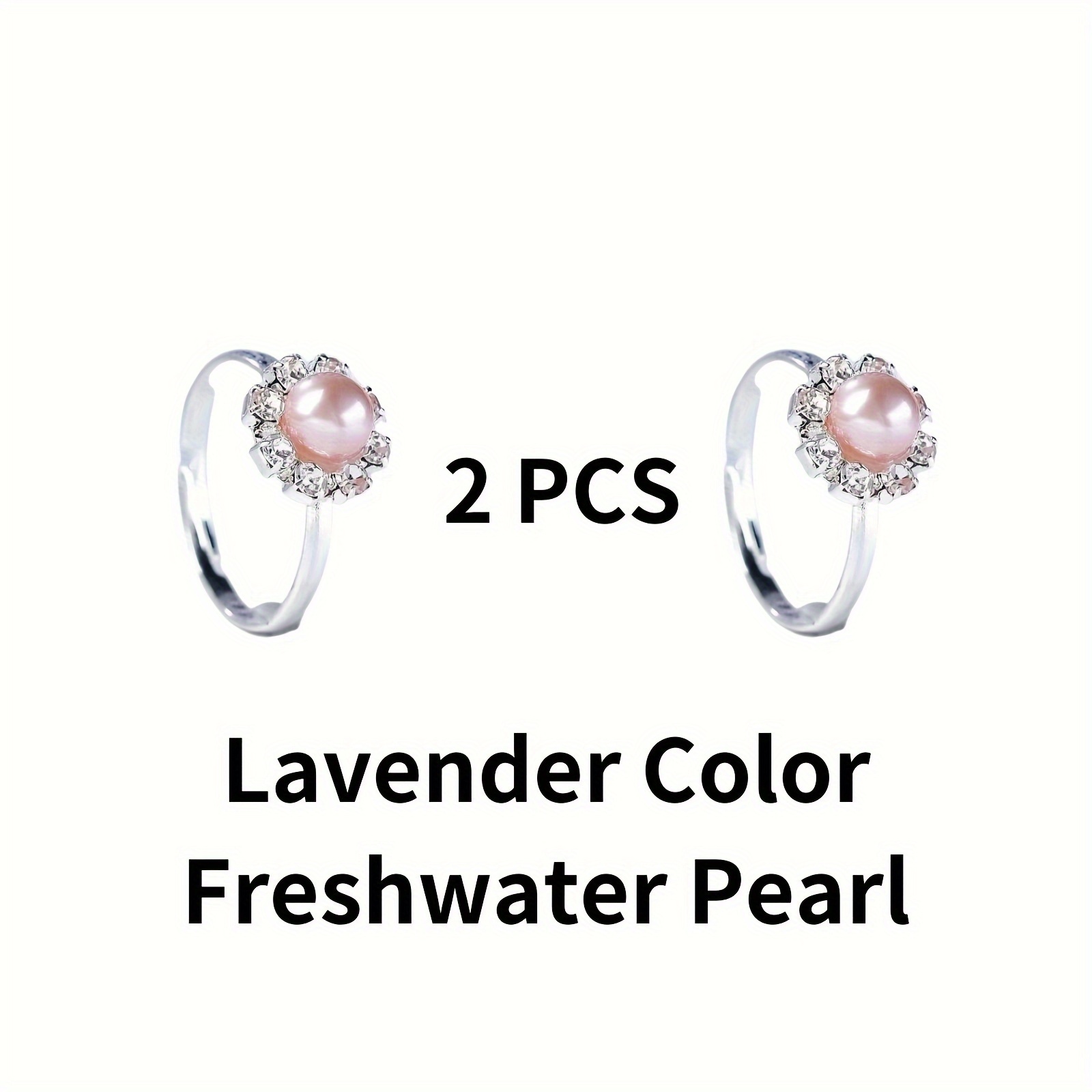 Sunflower Shape Inlaid Freshwater Pearl Rings Cubic Zirconia - Temu ...