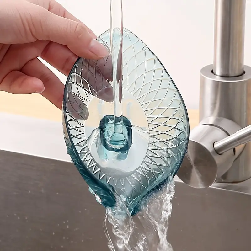 Drain Soap Tray Creative Leaf Shaped Soap Dish Plastic Self Temu