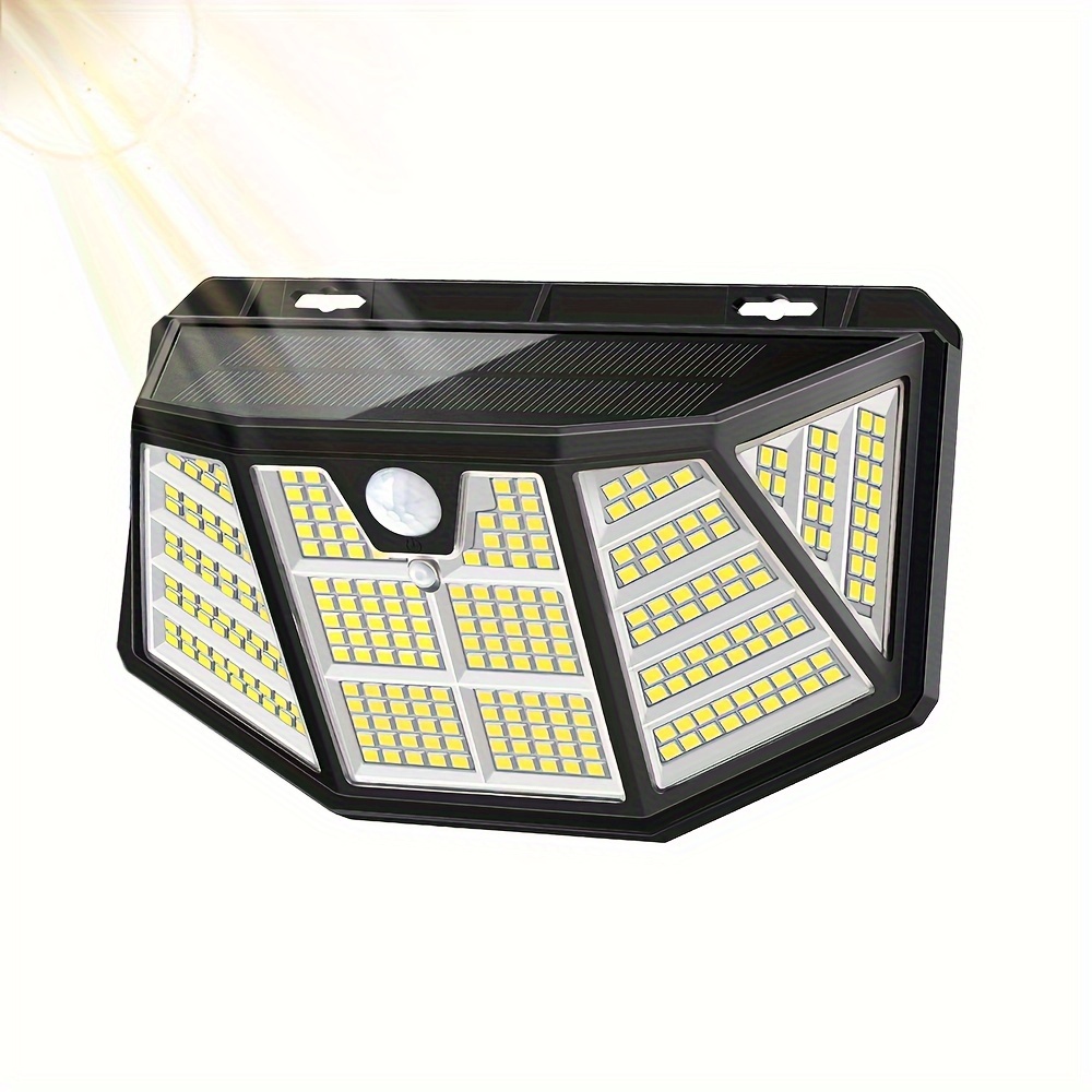 1pc Solar Outdoor Lights 310 Led Solar Motion Lights Outdoor 270 Degree Wide Angle 3 Optional ...