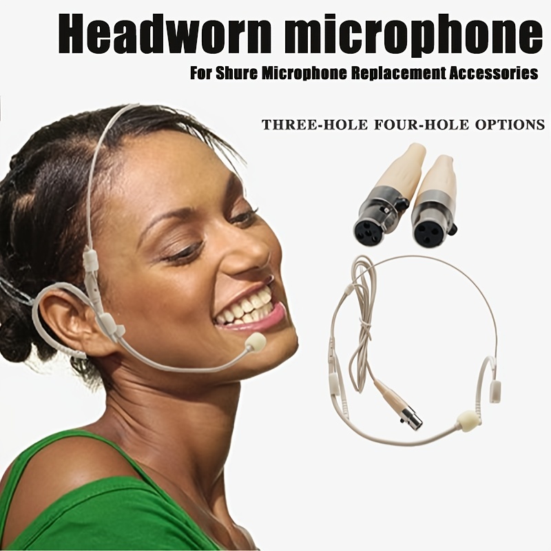 Wire Microphone Headset 3 Holes Xlr Wire Microphone, 4 Holes Xlr For ...