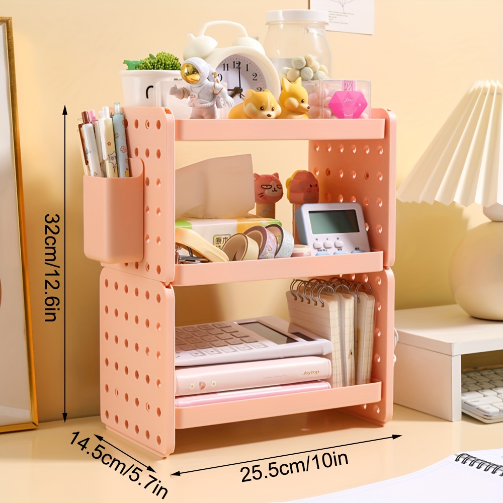 1pc Desktop Cosmetic Jewelry Rack Double Layer Folding - Temu Canada