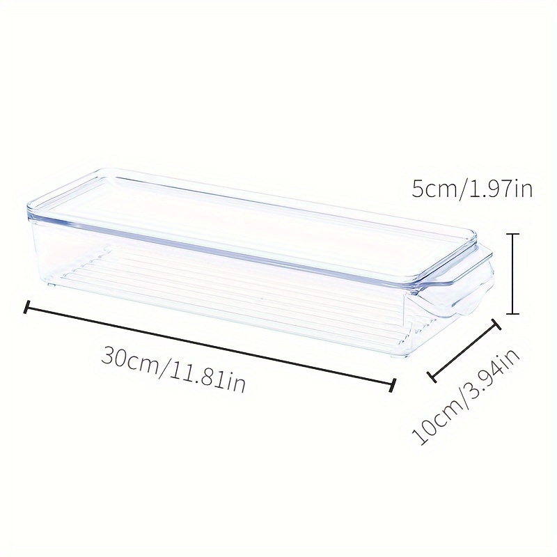 1pc refrigerator storage bins stackable clear plastic food - Temu New ...