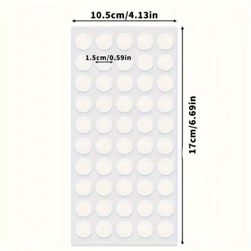 両面粘着ドット 透明な円形アクリル取り付けステッカー 跡が残らない 粘着鋲 取り外し可能な接着パテテープ 壁に写真を掛け Temu Japan