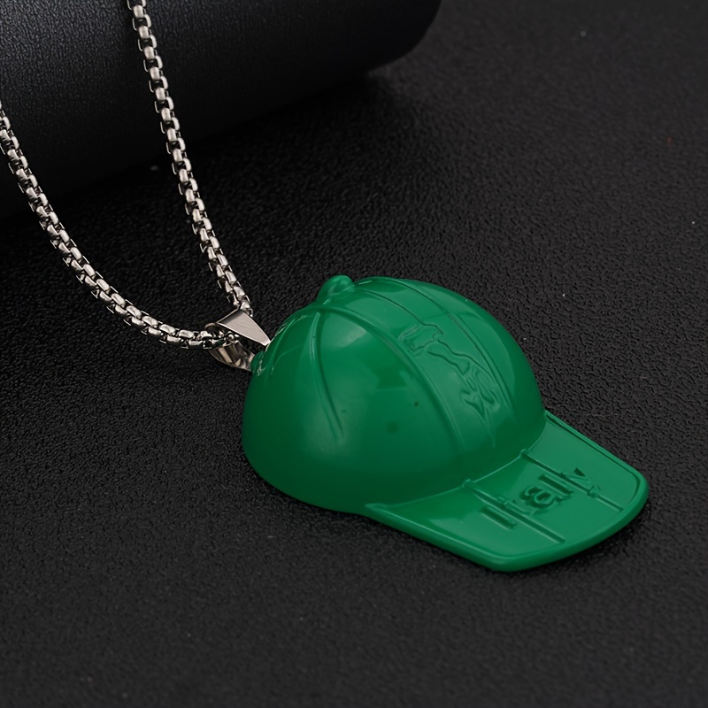 Men's Women's Alloy Sweater Chain Cap Shape Pendant Necklace - Temu Ireland