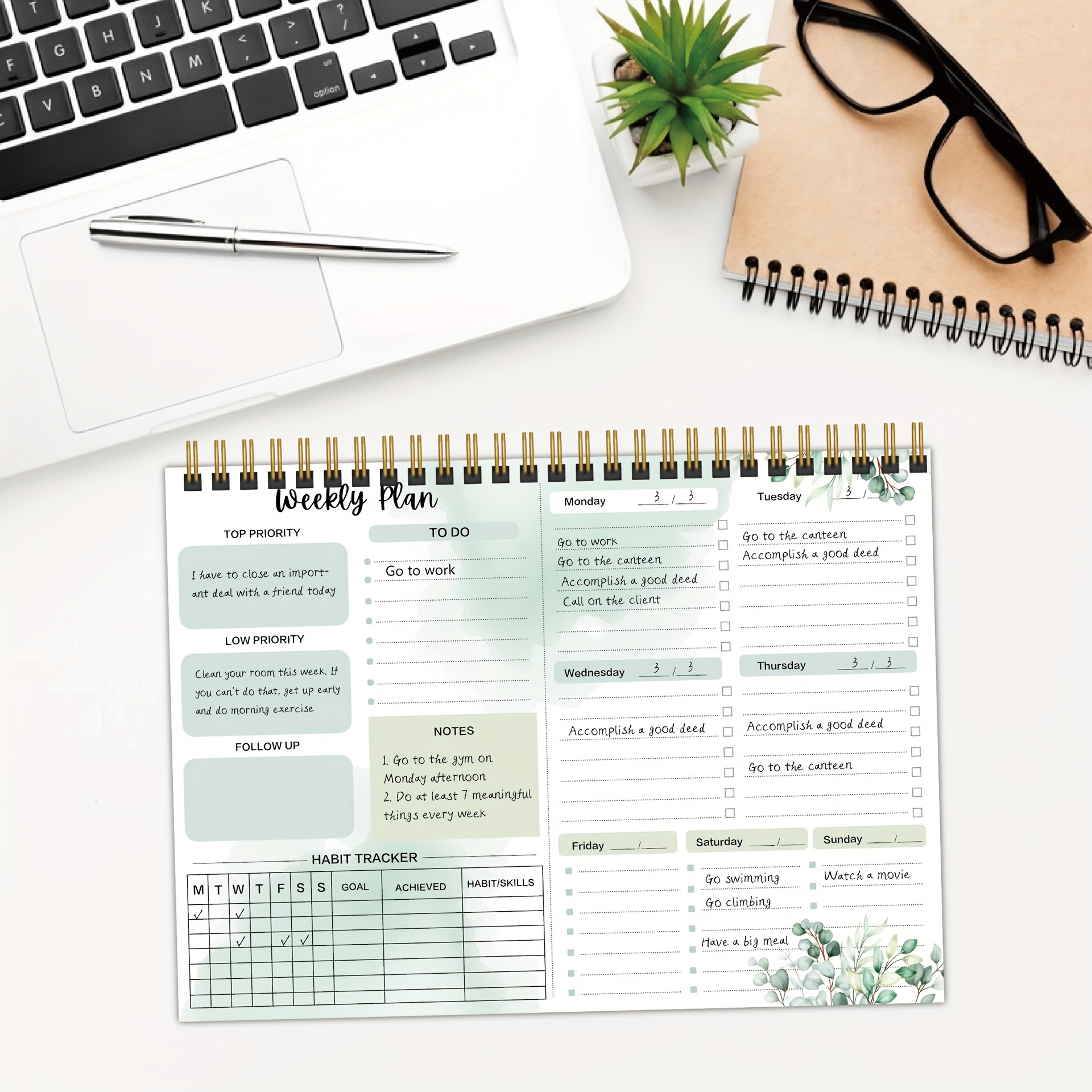Schedule Time Weekly Plan Notebook Per Book Planning Simple - Temu Portugal