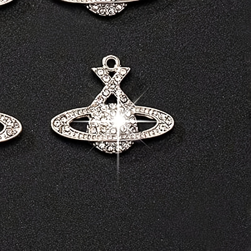 Planet Inlaid Rhinestones 26 English Letter Nail Shape - Temu United ...