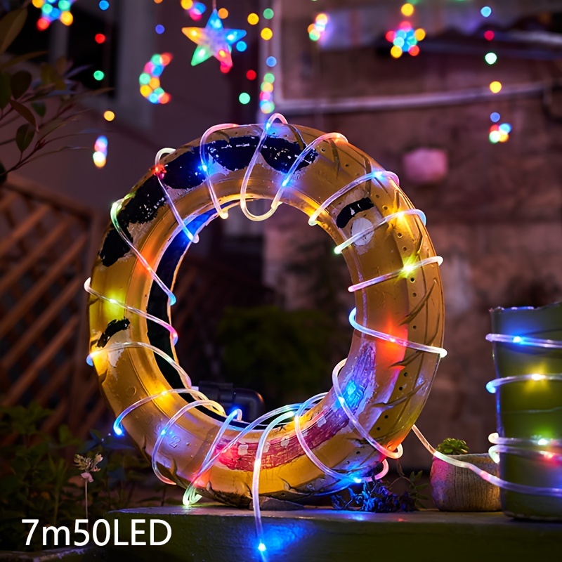 1pc Outdoor Solar Tube Rope Led Light Garten - Temu Germany