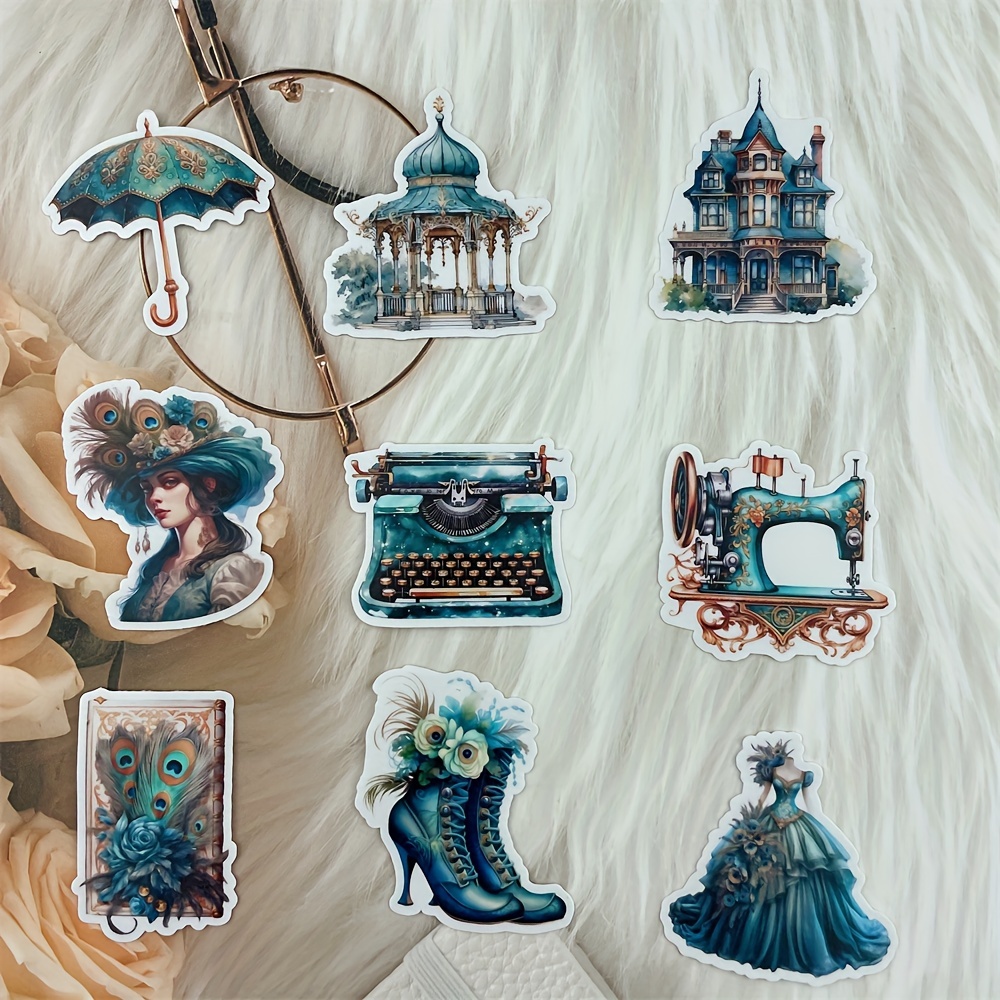 Vintage Hand Account Stickers Decoration Vintage Sticker - Temu