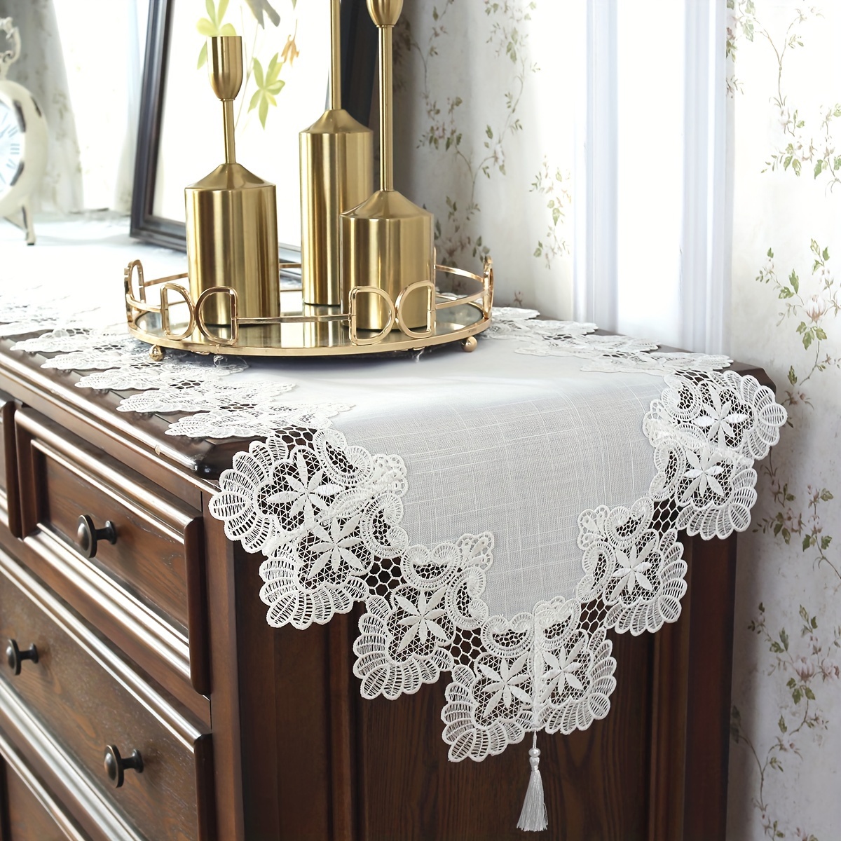 Polyester Table Runner European Style Simple Imitation - Temu United ...