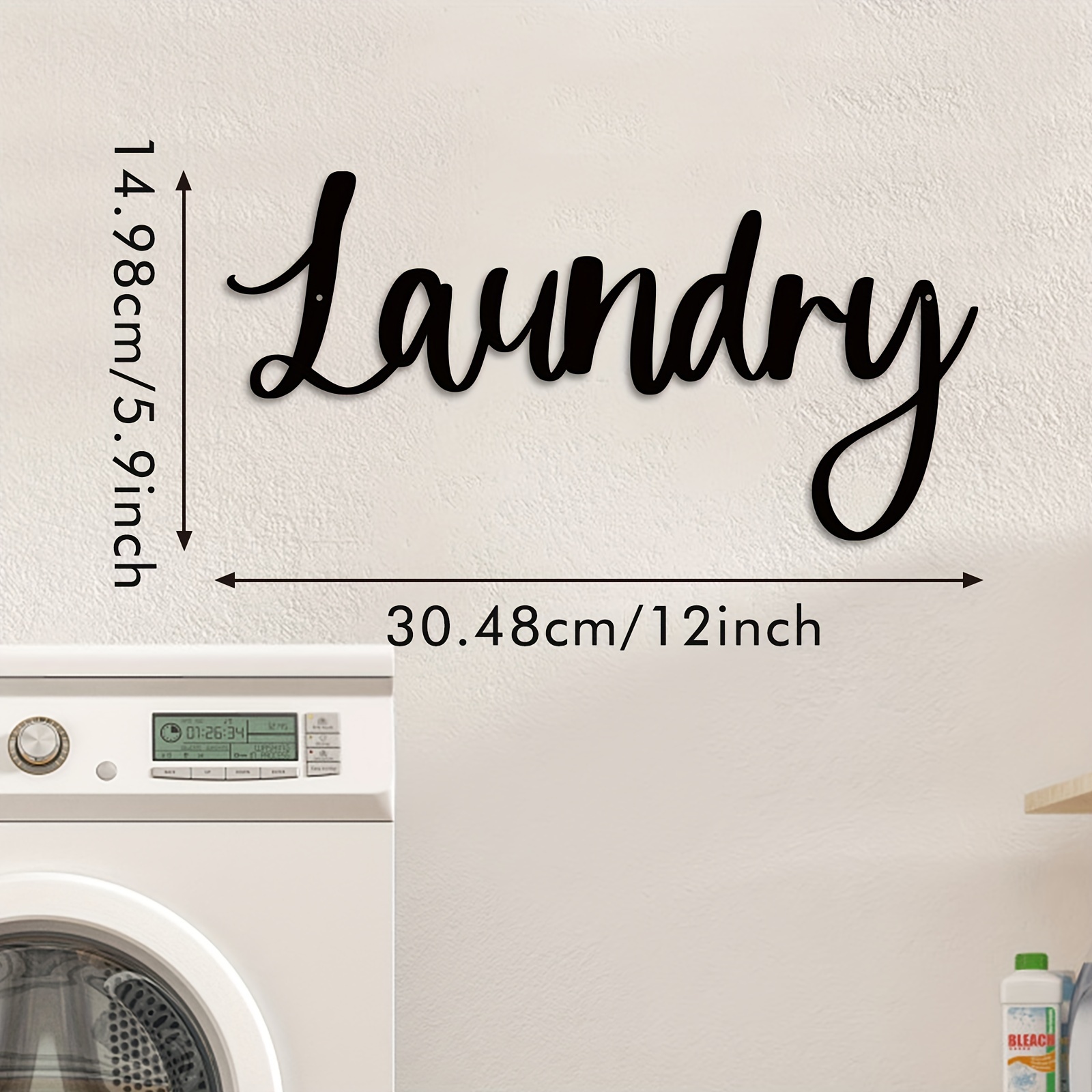 Laundry Room Decor Sign Vintage Metal Wall Art Decoration - Temu