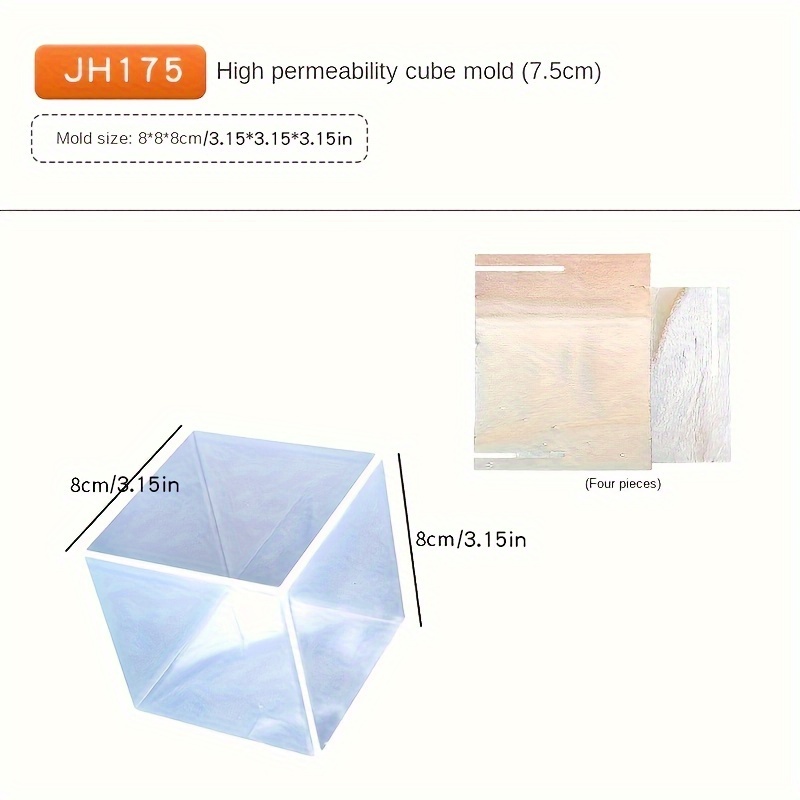 1pc 26 Kinds Cube Mold Cube Resin Mold Silicone Heart Mold - Temu Australia