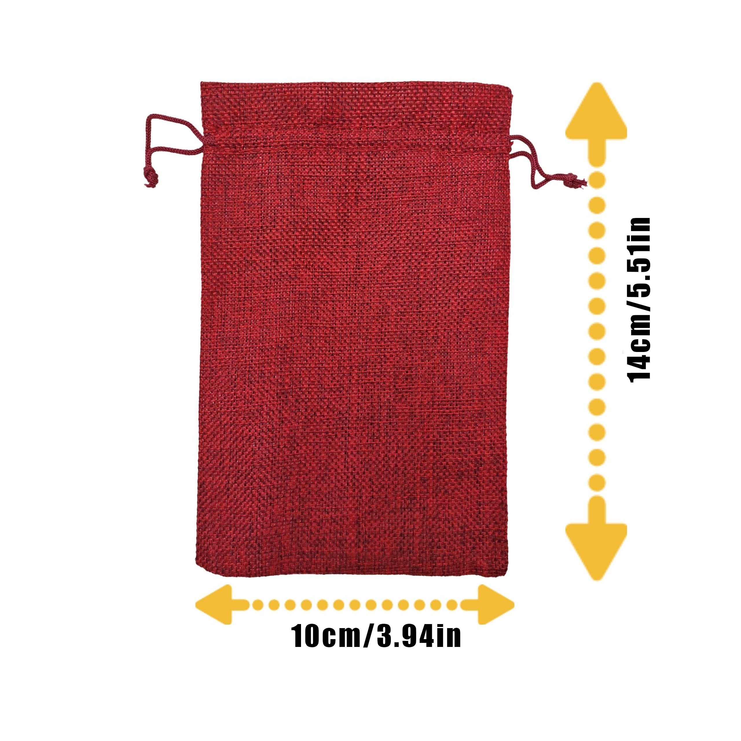20개 10x14cm 삼베 끈 봉투 끈이 달린 소박한 선물 봉투 벌크 팩 사탕 생일 선물 봉투 웨딩 선물 봉투 선물