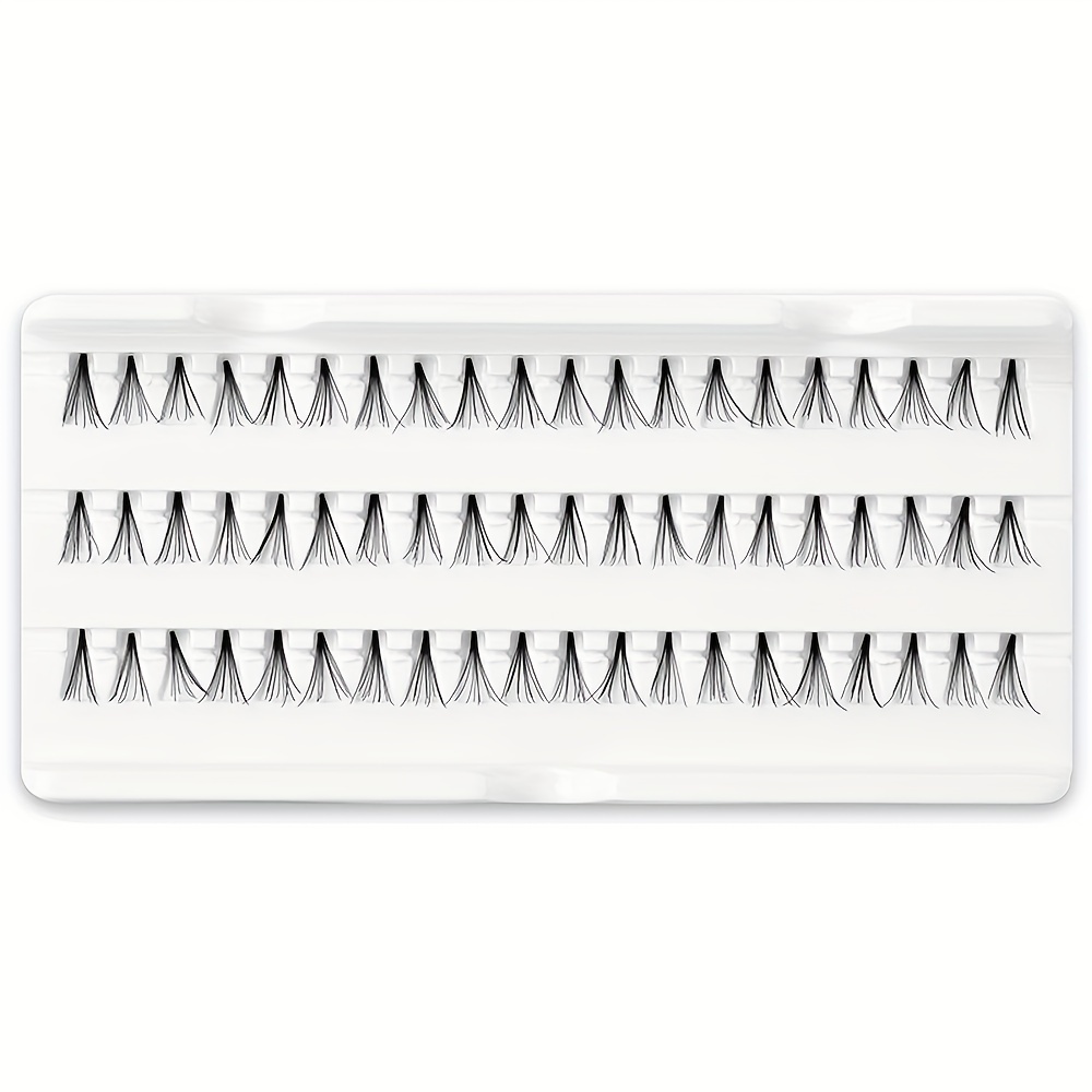 Knot free Individual Lashes Medium Black Cluster Fans Lashes - Temu Canada
