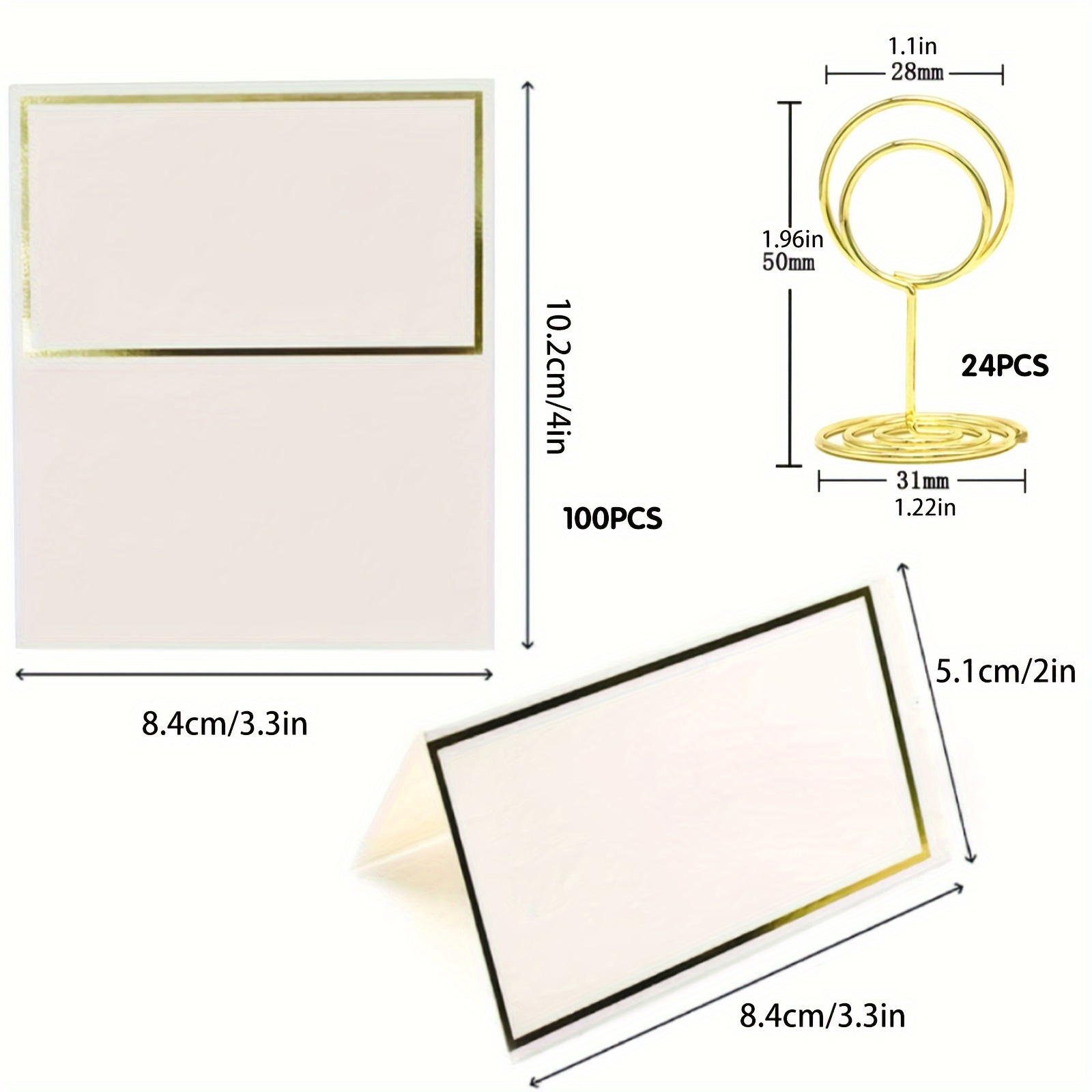 Pack Dining Card Holder Set Vertical Desktop - Temu United