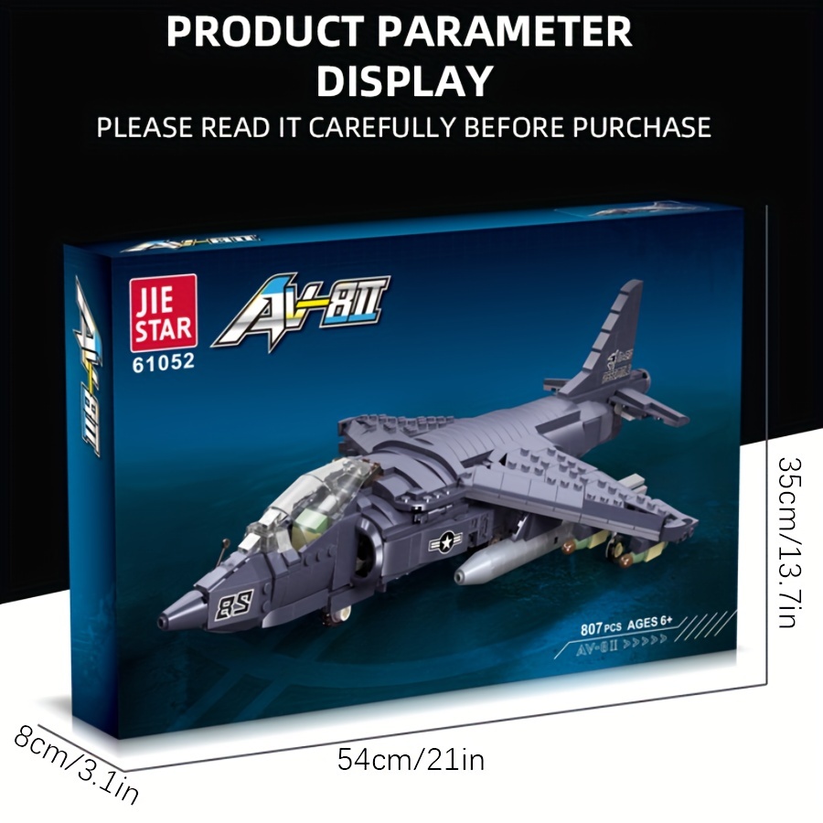 Gray Airplane Toy Small Particle Building Blocks Assembly - Temu United ...