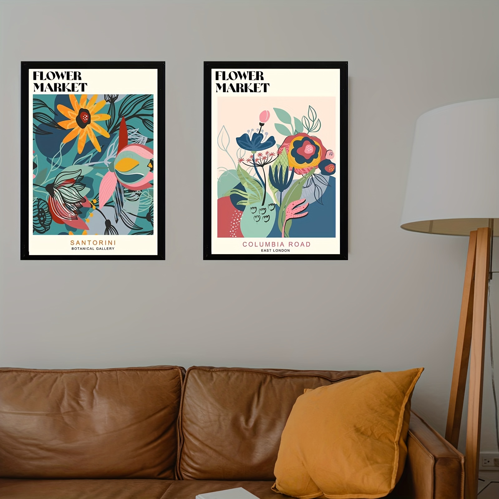 Flower Market Poster Flower Market Wall Art Botanical Wall - Temu
