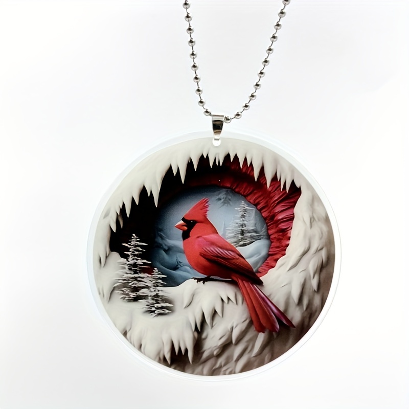 2d Acrylic Round Bird Decoration Pendant Car Accessories Car - Temu Ireland